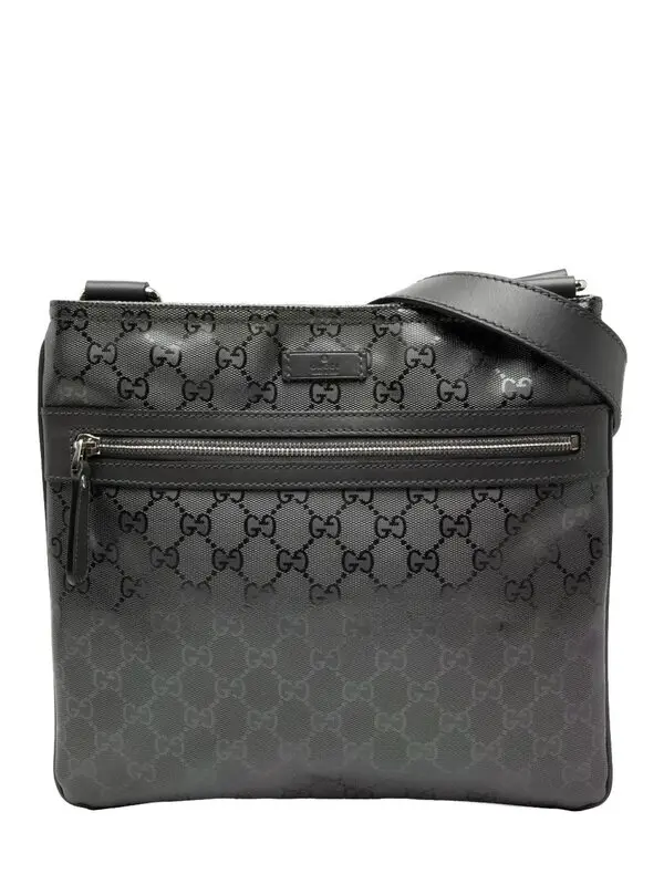 Gucci Gg Imprime Crossbody Bag - Grey