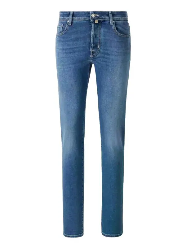 Jacob Cohen Logo-patch Jeans - Blue