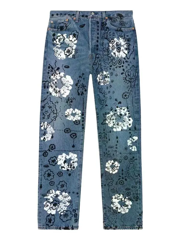 DENIM TEARS X Irak Levi's 501 Jeans - Blue