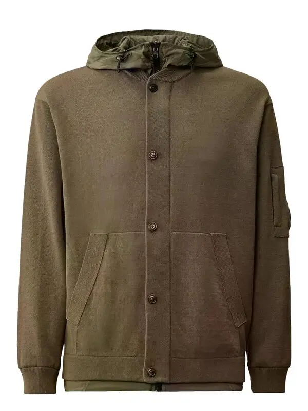 C.P. COMPANY Zip-up Hooded Jacket - Green
