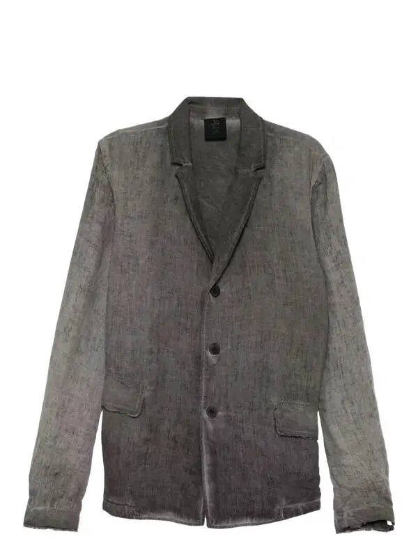 THOM KROM Linen Button-up Jacket - Grey