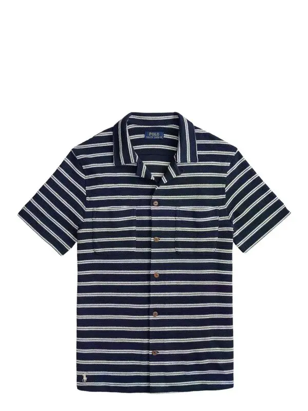 Polo Ralph Lauren Striped Short-sleeved Shirt - Blue