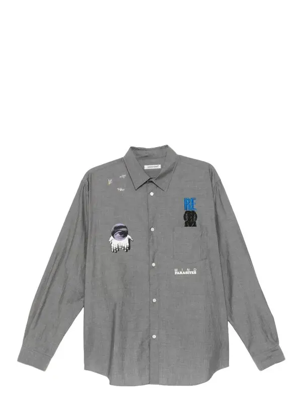 UNDERCOVERISM Cotton Embroidered Shirt - Grey