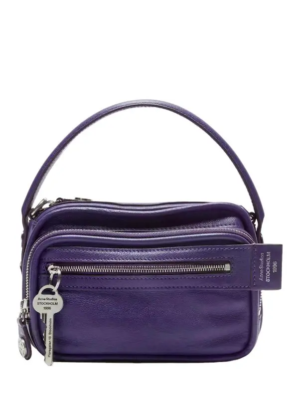 Acne Studios Leather Crossbody Bag - Purple