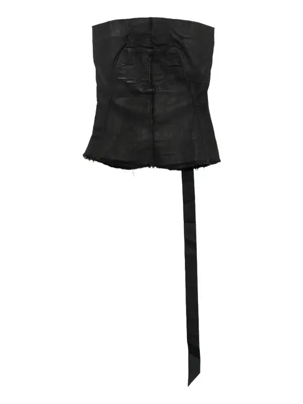 Rick Owens Frayed Top - Black