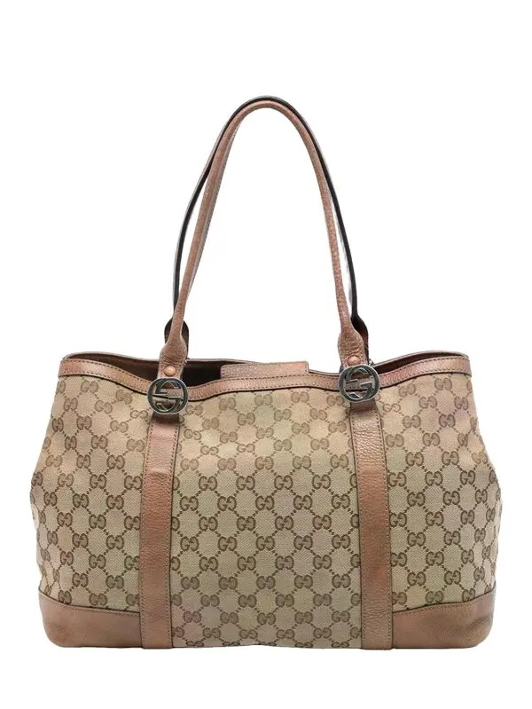 Gucci Gg Canvas Miss Gg Tote Bag - Brown