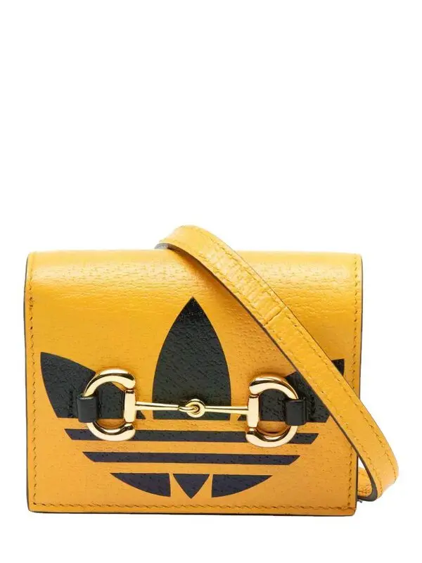 Gucci Adidas X 2016-2025 Horsebit Wallet On Strap - Yellow