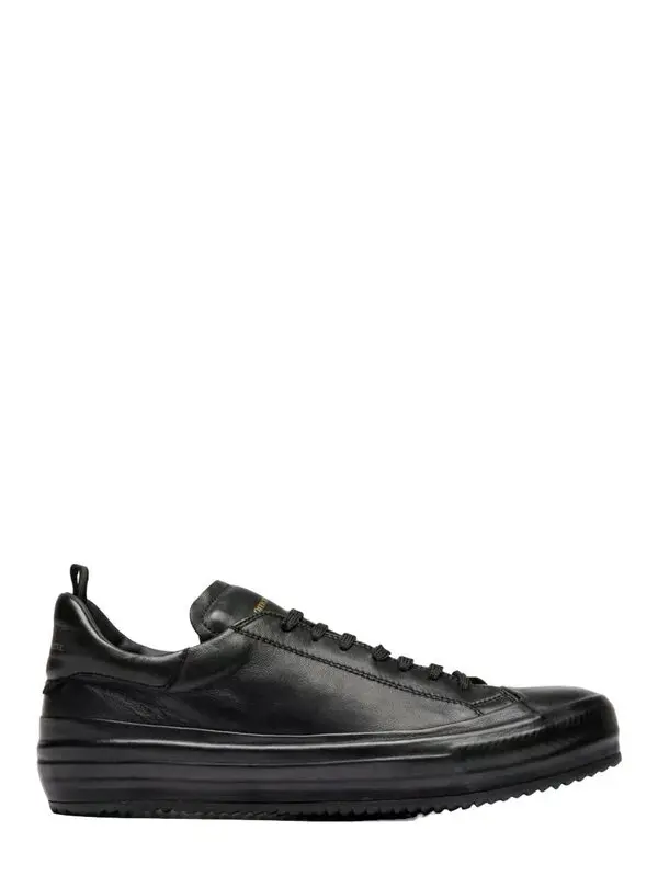 Officine Creative Lace-up Leather Sneakers - Black