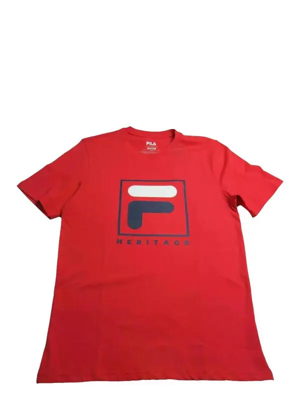 FILA Heritage F Box Logo T-shirt - Red