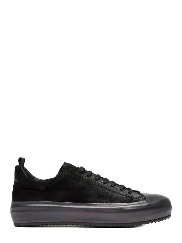 Officine Creative Suede Low Top Sneakers - Black