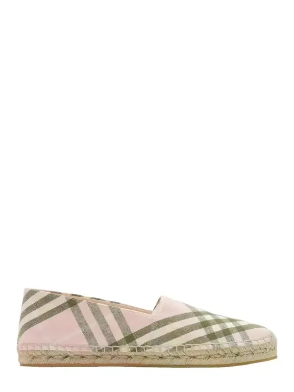 Burberry Check Mews Espadrilles - Pink