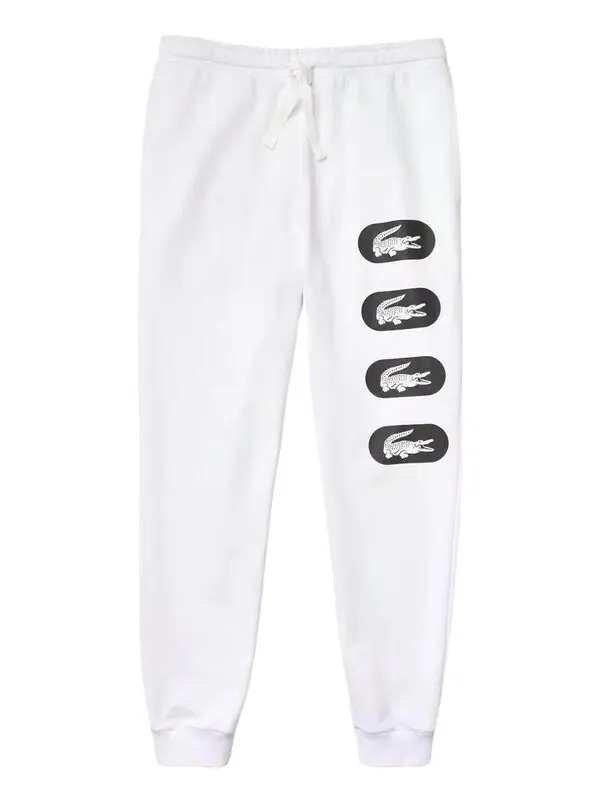 Lacoste Crocodile-print Track Pants - White