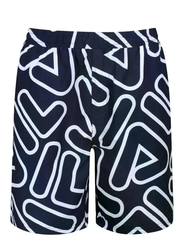 FILA Outline Print Shorts - Blue