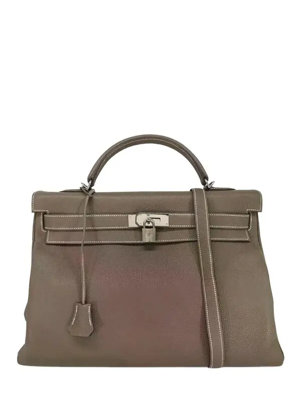 Hermès 2011 40 Kelly Retourne Handbag - Brown