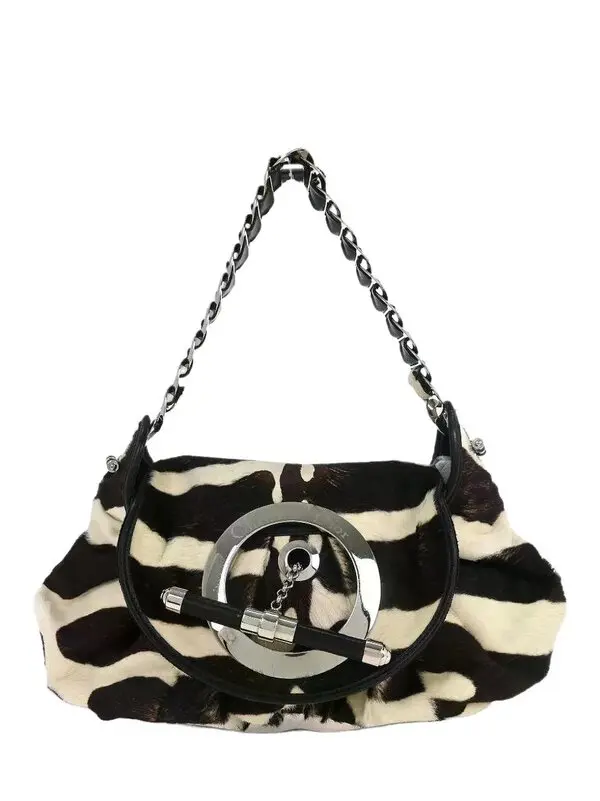 Dior 2008 Jazz Club Zebra Tote Bag - Brown