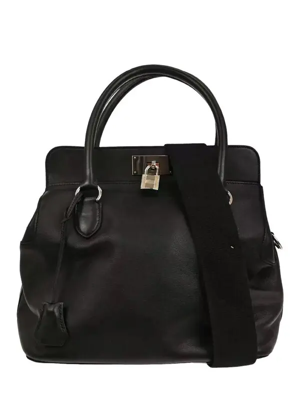 Hermès 2014 26 Toolbox Leather Handbag - Black