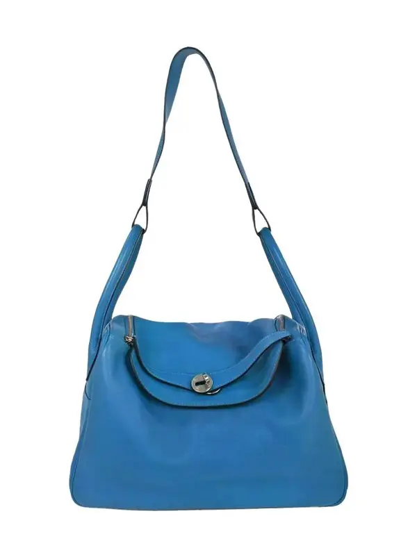 Hermès 2016 34 Lindy Leather Shoulder Bag - Blue