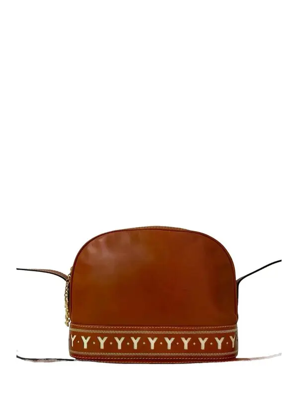 Saint Laurent 20th Century Leather Y Cutout Crossbody Bag - Brown