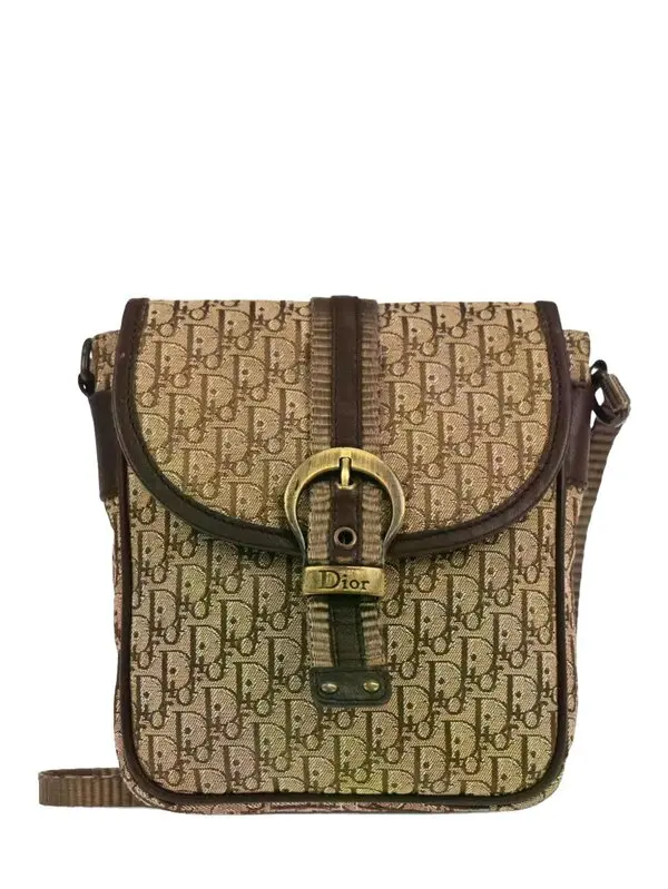 Dior 2008 Monogram Canvas Shoulder Bag - Neutrals
