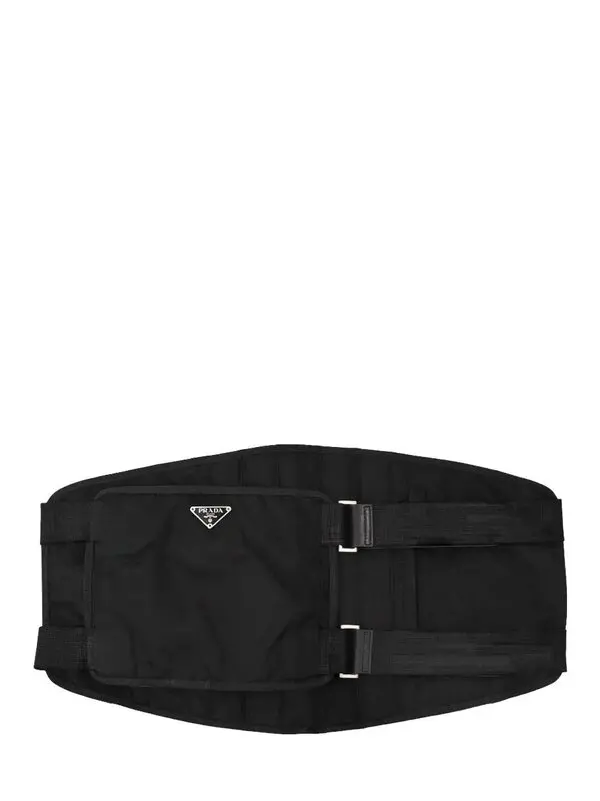 Prada 1990s Corset Waist Belt Bag - Black