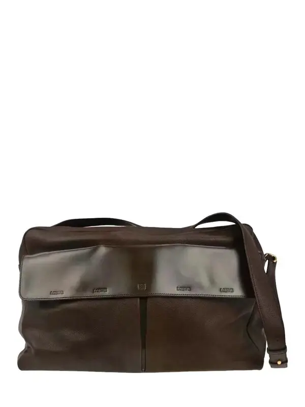 Loewe 1990s Leather Shoulder Bag - Brown