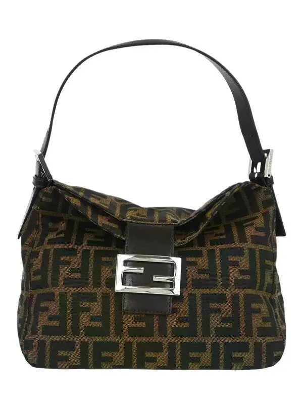 Fendi 2001 Zucca Shoulder Bag - Brown