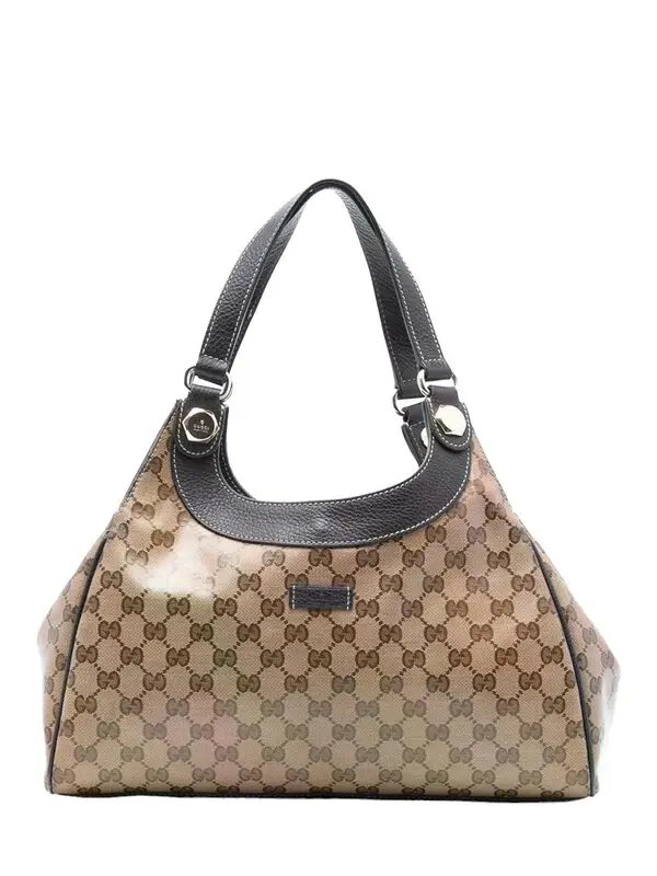 Gucci Gg Crystal Charmy Shoulder Bag - Brown