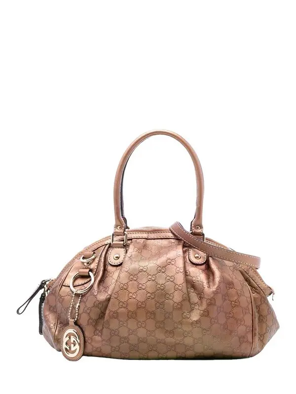 Gucci Sukey Satchel - Brown