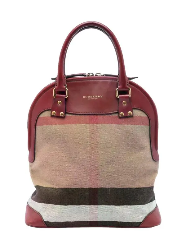 Burberry Mega Check Bloomsbury Satchel - Brown
