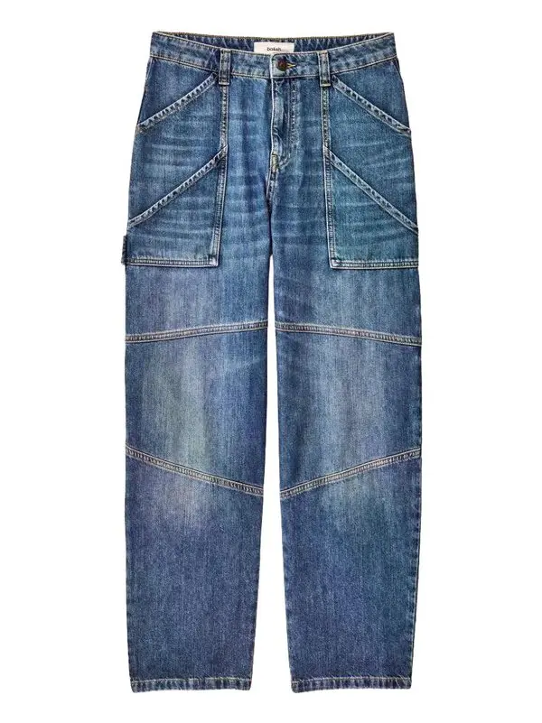 Ba&sh Moyce Panelled Jeans - Blue