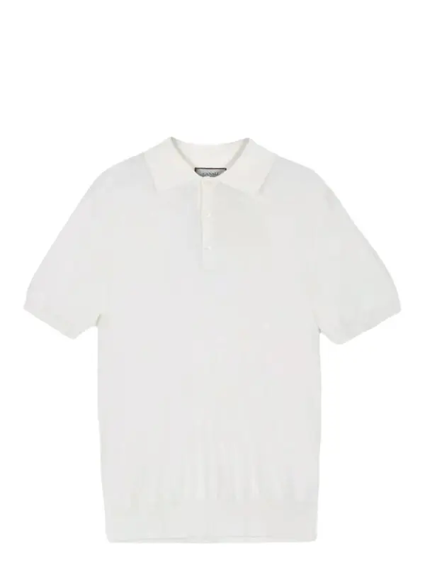 Canali Short-sleeve Polo Shirt - White