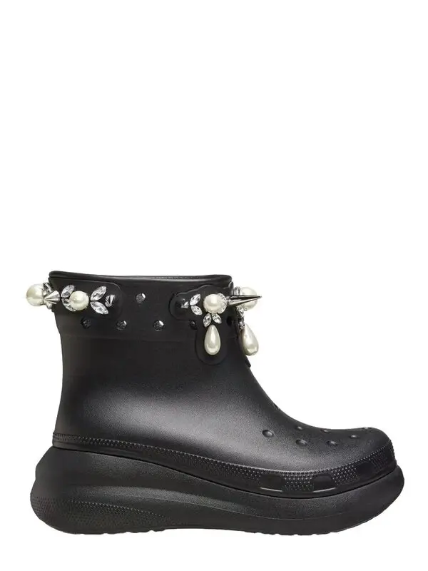 CROCS Pearl-embellished Boots - Black
