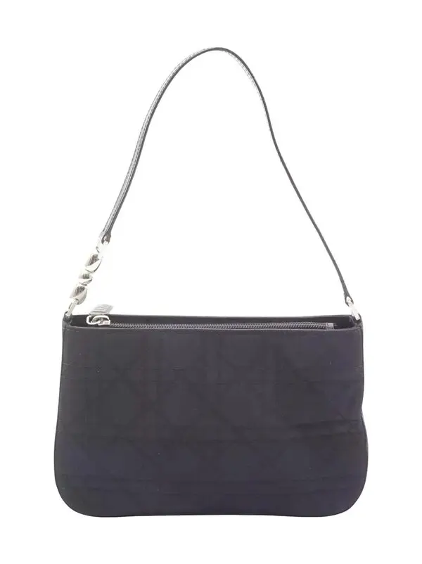 Dior 2010-2026 Nylon Cannage Shoulder Bag - Black