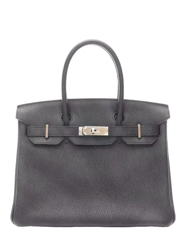 Hermès 2016 Togo Birkin 30 Handbag - Black