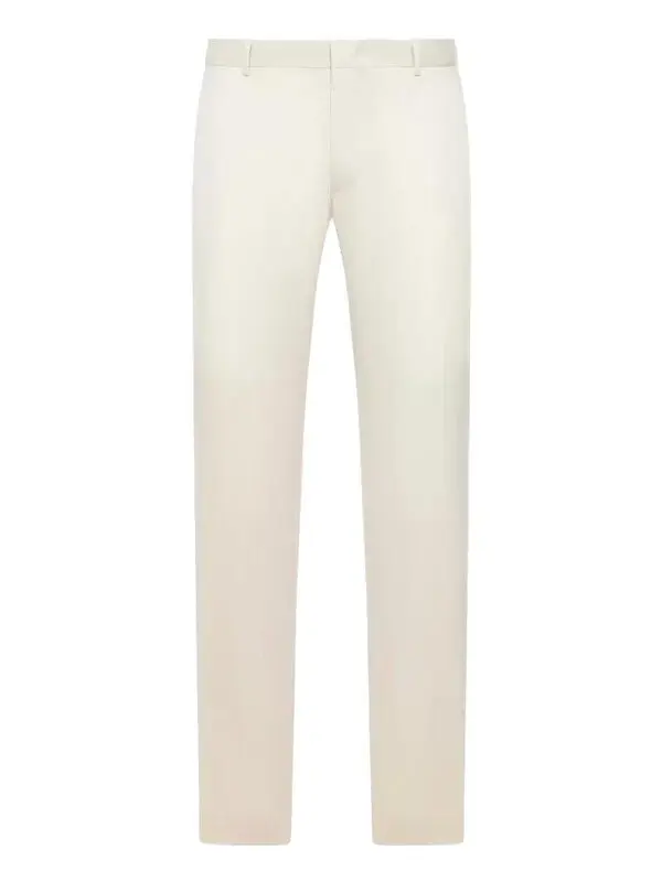 PT TORINO Belt-loop Trousers - White