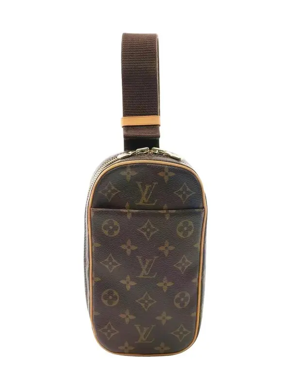 LOUIS VUITTON 2003 Monogram Pochette Gange Crossbody Bag - Brown