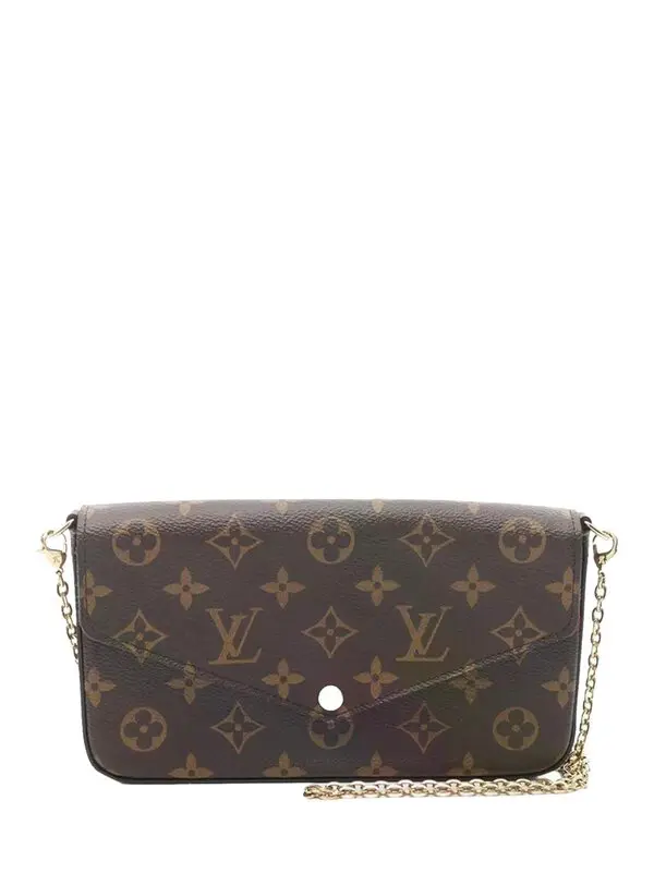 LOUIS VUITTON 2019 Monogram Pochette Felicie - Brown