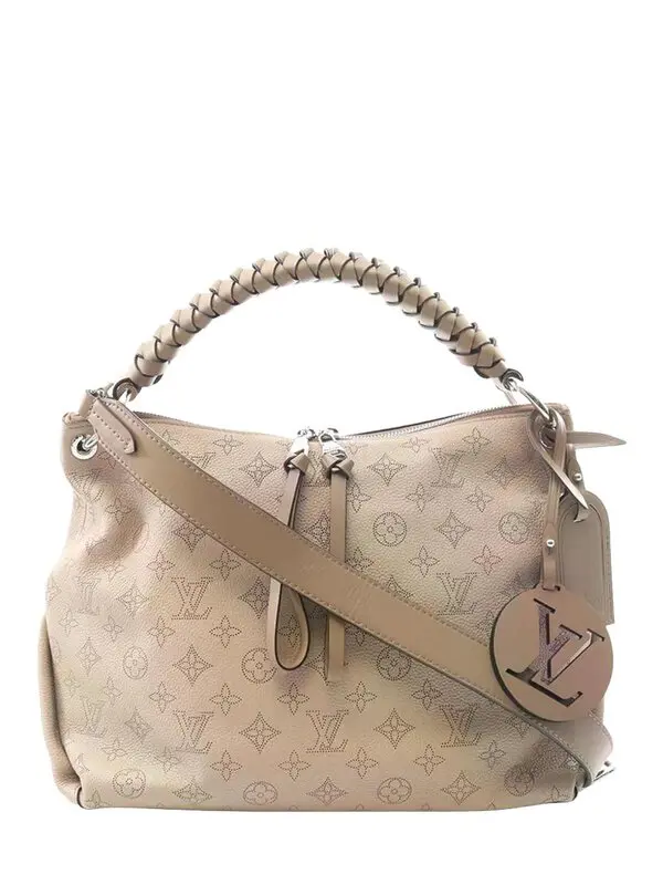 LOUIS VUITTON Monogram Mahina Beaubourg Hobo Satchel - Brown