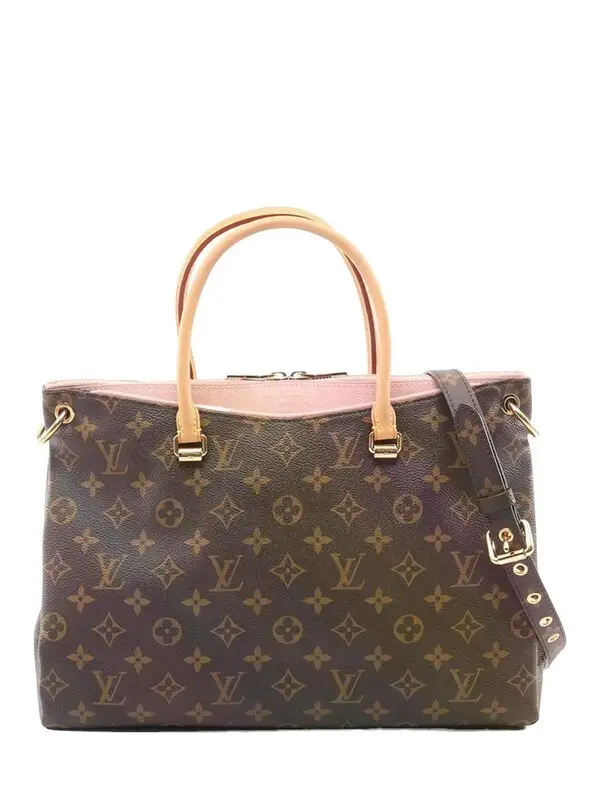 LOUIS VUITTON 2015 Monogram Pallas Mm Satchel - Brown