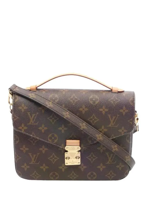 LOUIS VUITTON 2020 Monogram Pochette Metis Satchel - Brown