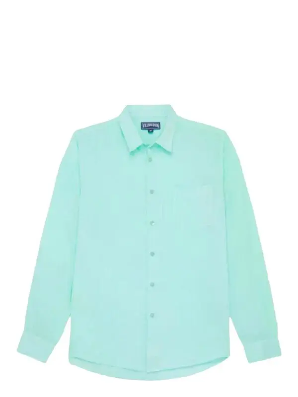 Vilebrequin Button-up Linen Shirt - Blue