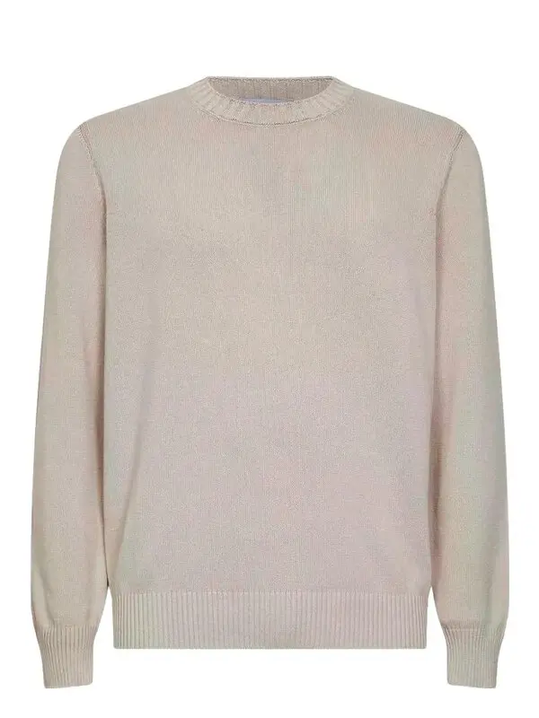 D4.0 Ribbed Crew-neck Sweater - Neutrals