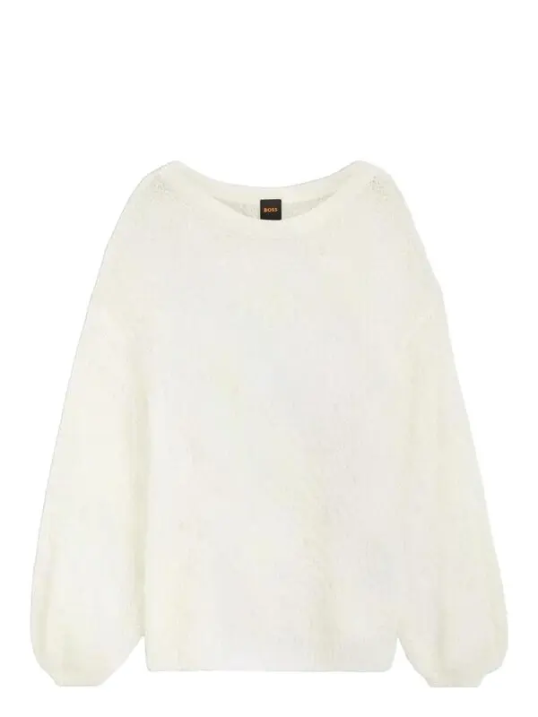 BOSS C_ferignon Balloon-sleeve Sweater - Neutrals