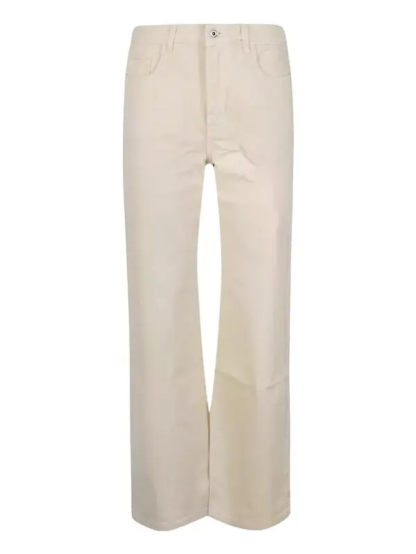 Patrizia Pepe High-waisted Straight-leg Jeans - Neutrals