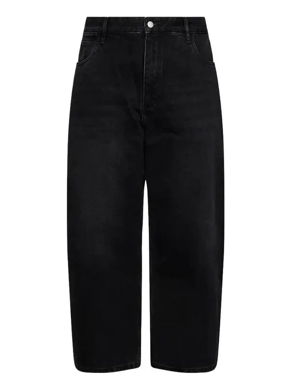 Studio Nicholson Five-pocket Wide-leg Jeans - Black