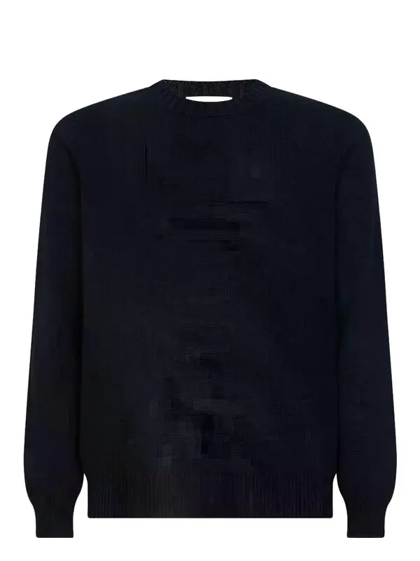 D4.0 Ribbed Long-sleeve Sweater - Blue