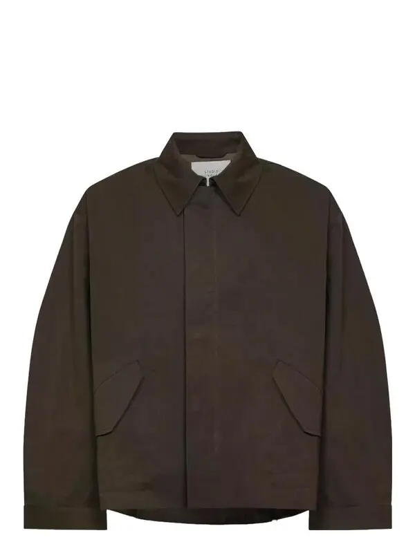 Studio Nicholson Zip-fastening Pointed-collar Jacket - Brown