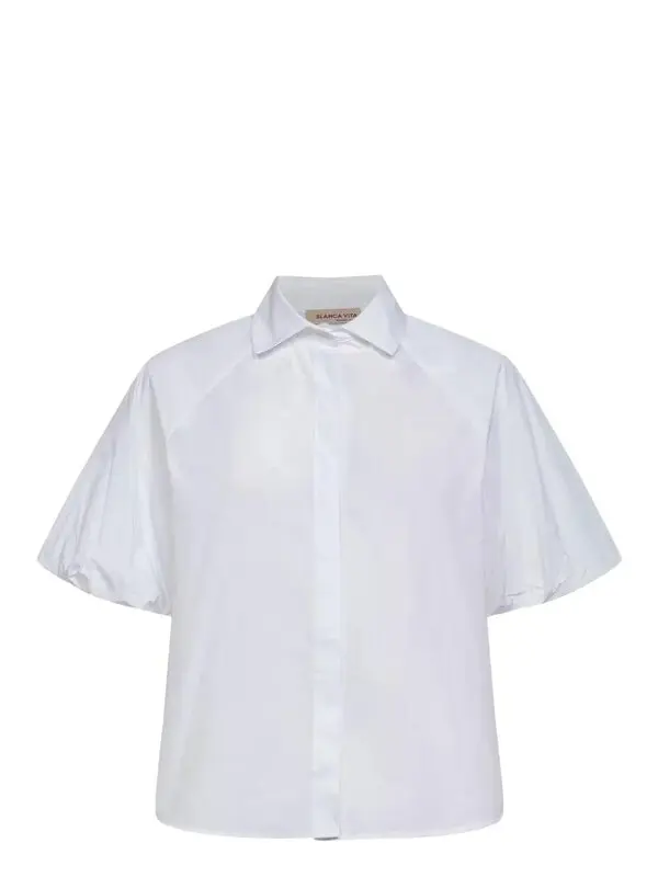 BLANCA VITA Balloon-sleeves Shirt - White