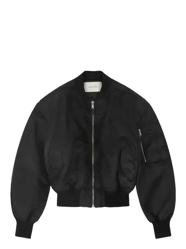 ENTIRE STUDIOS Zip-up Bomber Jacket - Black
