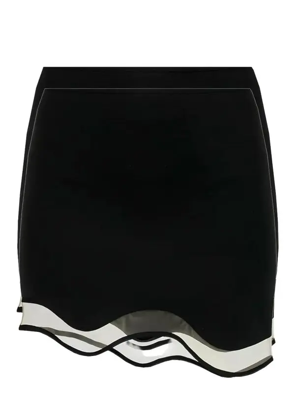 NENSI DOJAKA Asymmetric-hem Mini Skirt - Black